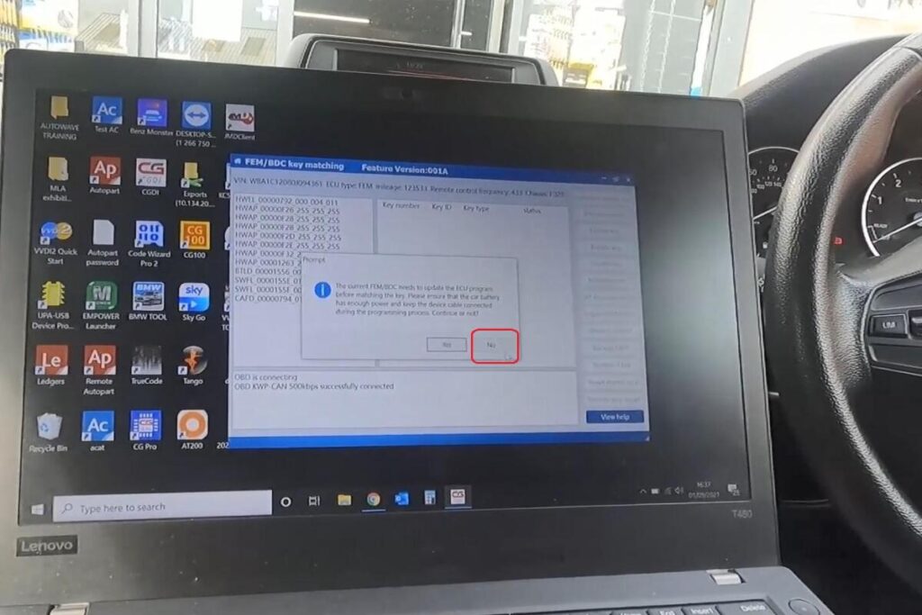 How to use CGDI BMW Backup and Restore FEM Coding